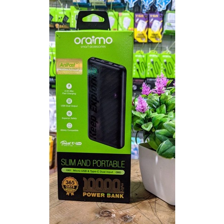 Jual Oraimo Toast 10 Powerbank 10000 mAH Dual USB Fast Charging OPB ...