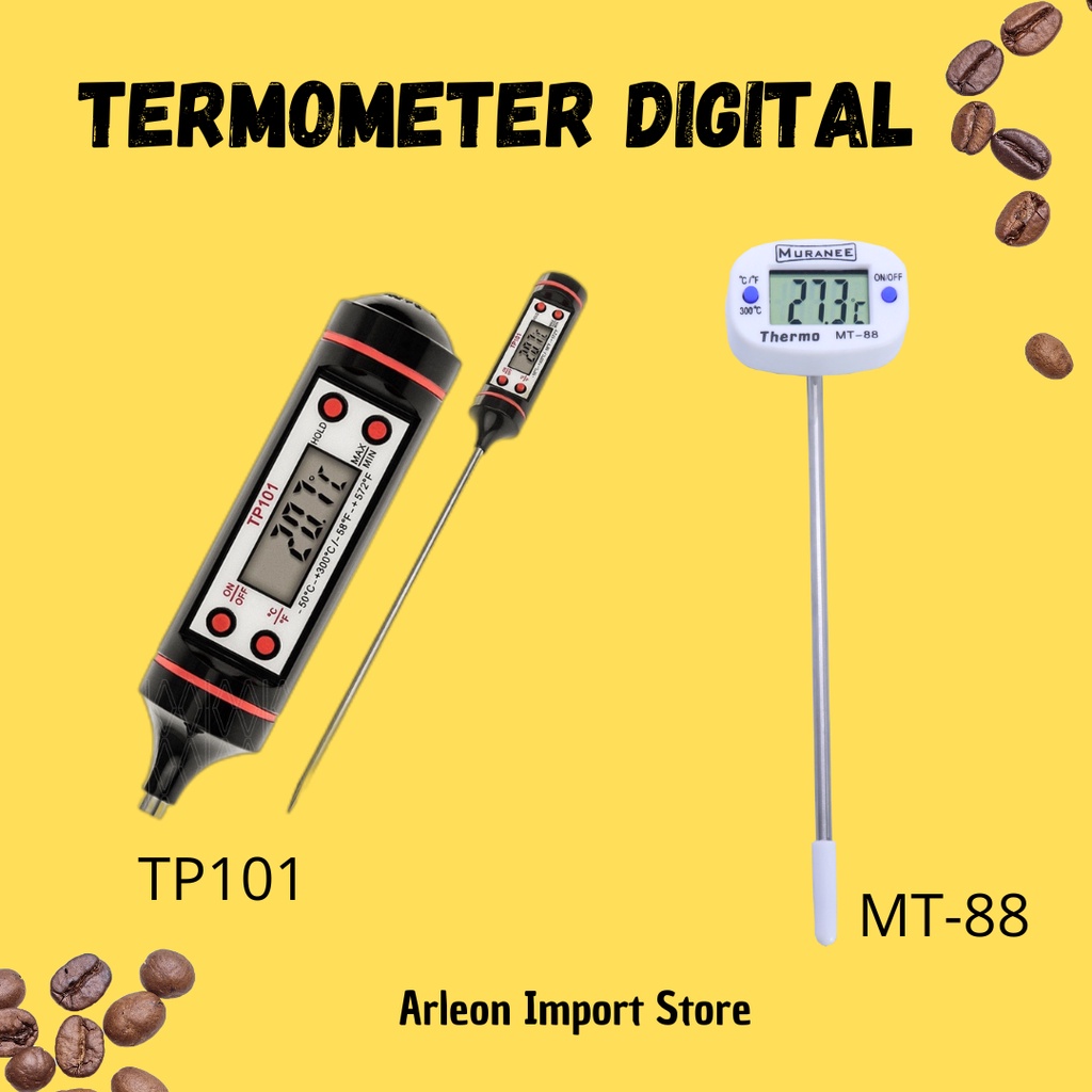 Jual Termometer Digital untuk suhu air dan kopi | Pengukur Suhu Digital ...