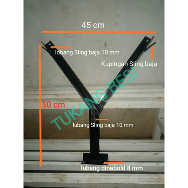 Jual Tiang Y kawat duri silet 50 cm | Shopee Indonesia