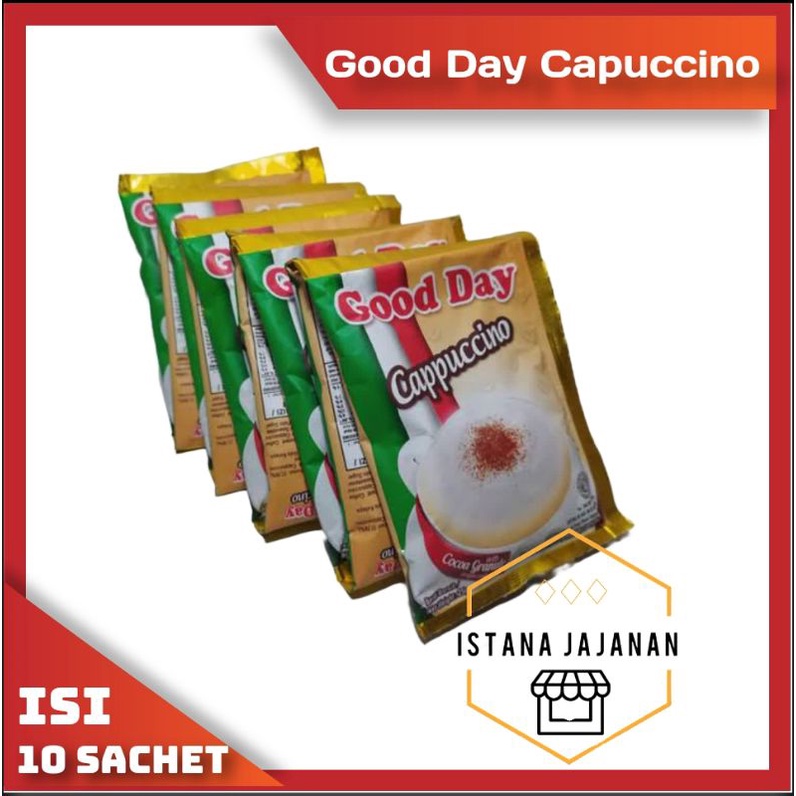 Jual Kopi Good Day Cappuccino ( 1 renceng isi 10 sachet ) | Shopee ...