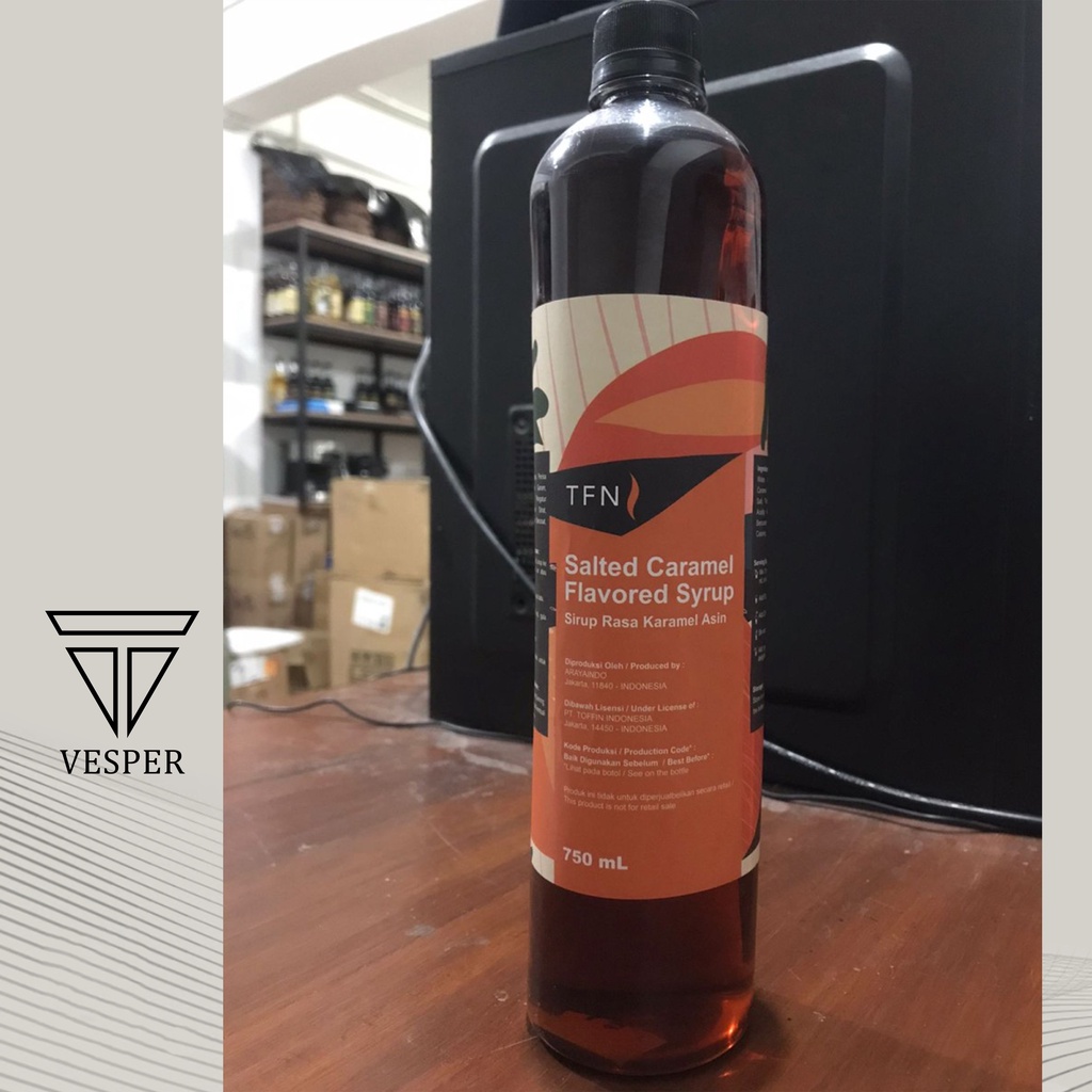 Jual toffin flavored salted caramel syrup 750ml / sirup salted caramel ...