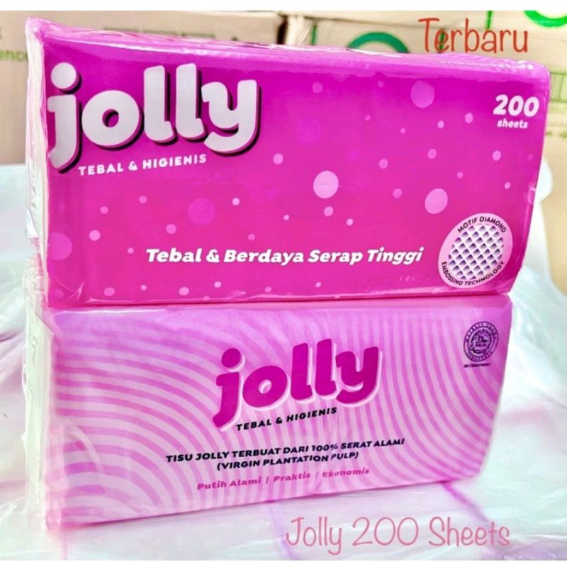 Jual Tissue Tissu Jolly 200 Sheet 2Ply-Tisu Murah | Shopee Indonesia