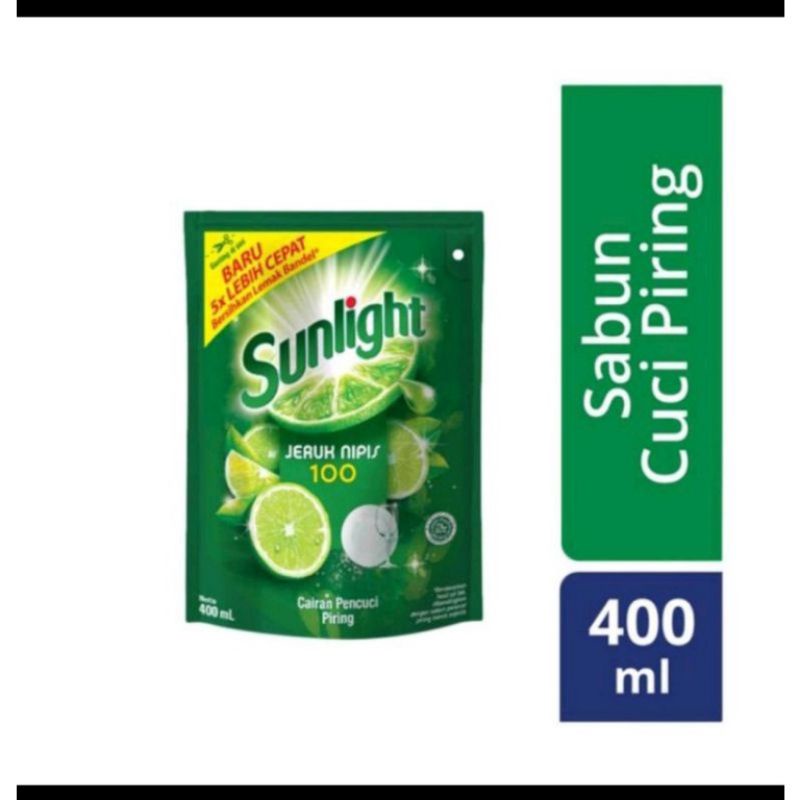 Jual sunlight jeruk nipis sabun cuci piring 400 ml | Shopee Indonesia