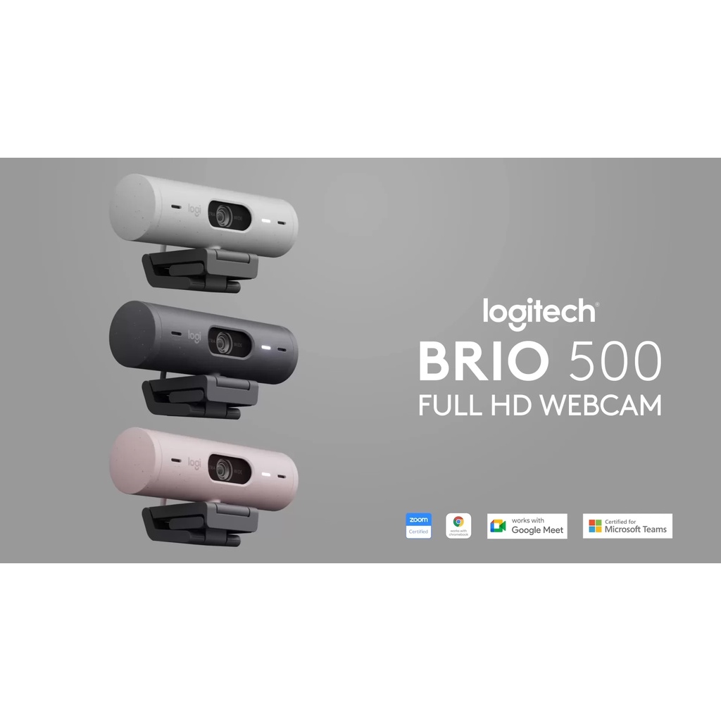 Jual Webcam Logitech Brio 500 Full HD HDR dan Noise Cancelling | Shopee ...