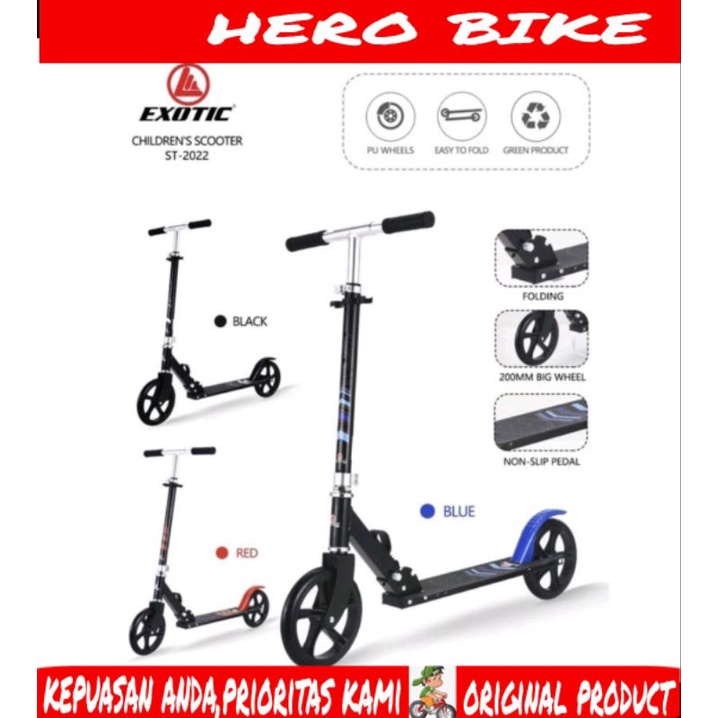 Jual Sekuter Skuter Scooter Lipat Ringan Anak Dan Dewasa Exotic ST2022 ...