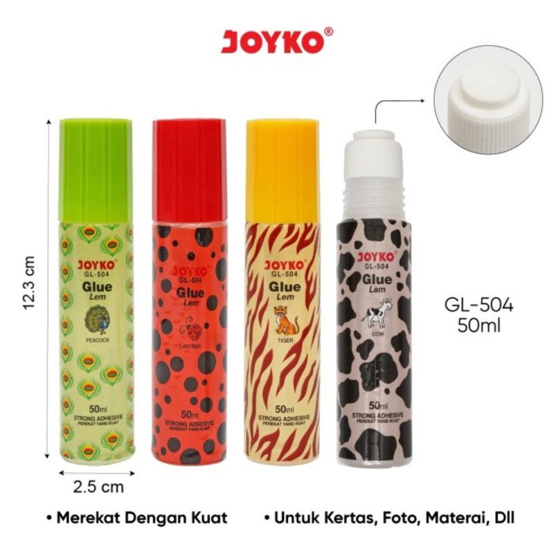 Jual Lem Kertas Cair Joyko Gl-504 Lem Glue Liquid 50 ml | Shopee Indonesia