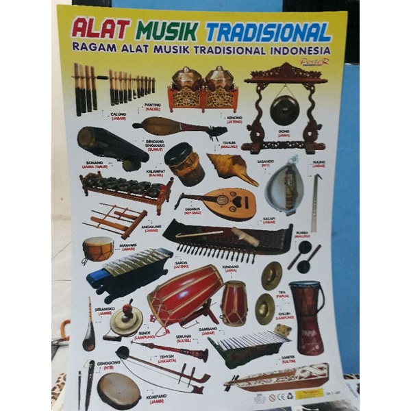 Jual POSTER GAMBAR ALAT MUSIK TRADISIONAL | Shopee Indonesia