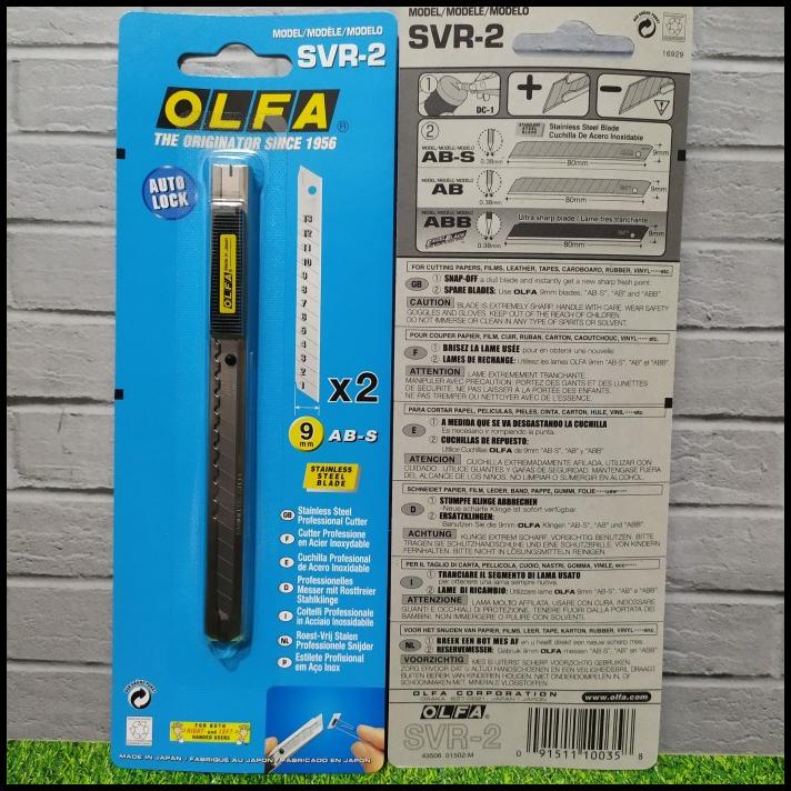 Jual Pisau Cutter Svr-2 Olfa 9Mm Snap-Off Blade Cutter | Shopee Indonesia
