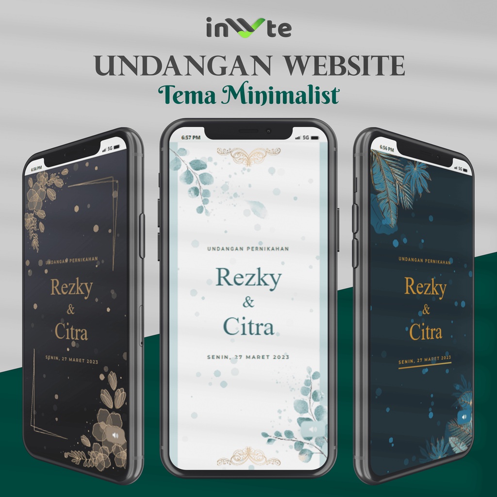 Jual Undangan Website [Tema Minimalist] | Undangan Digital - Invyte Link | Shopee Indonesia