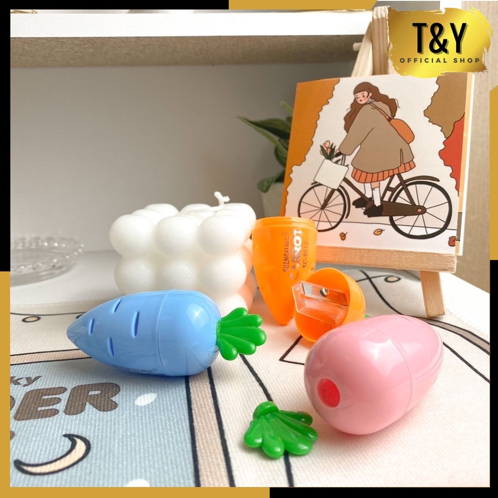 Jual T&Y Peraut Pensil Motif Wortel Rautan Pensil Karakter Tikus Lucu ...
