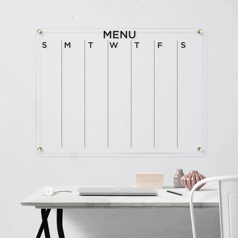 Jual Papan Tulis Acrylic Note Board Clear Dry Erase - Menu | Shopee ...