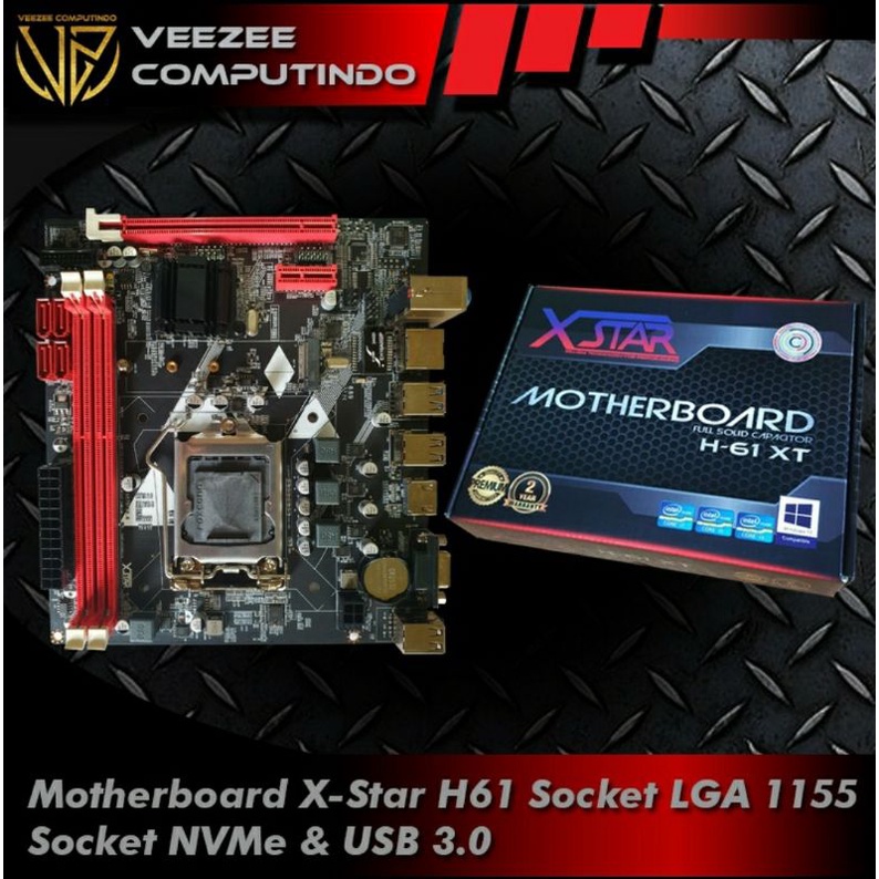 Jual Paket Mobo X-Star H61 lga1155 i5-3470 fan heatsink besar | Shopee ...