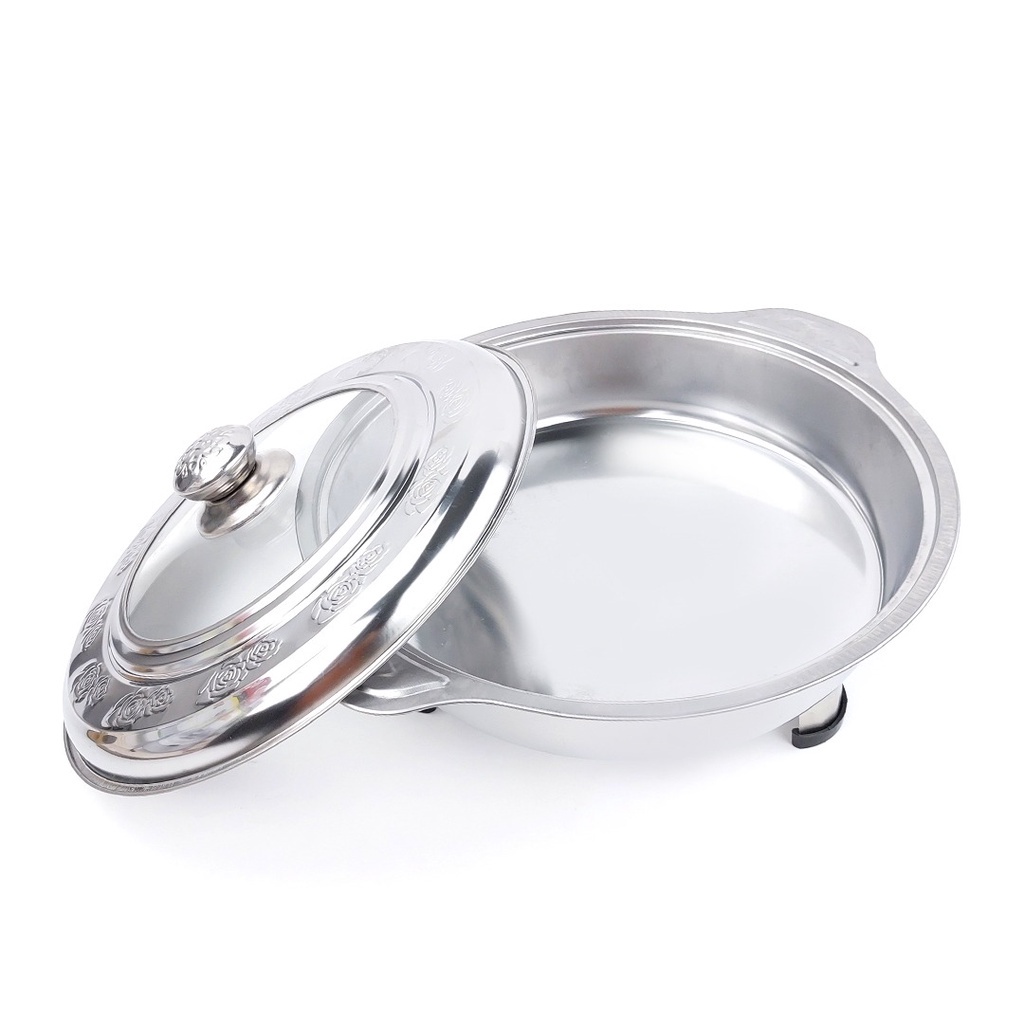 Jual IS - FAST FOOD BULAT - TEMPAT MAKAN PRASMANAN SET STAINLESS STEEL ...