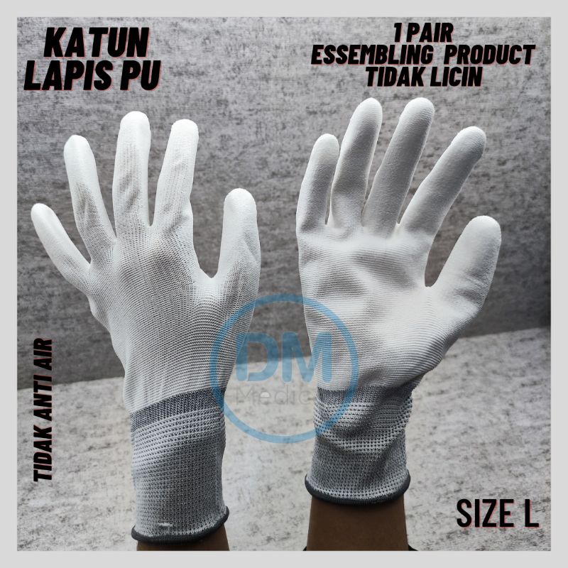 Jual Sarung tangan Karet Latex Dotted Rubber Hand Gloves Tebal ...