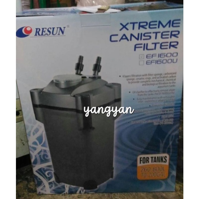 Jual RESUN EF-1200 AQUARIUM EXTREME CANISTER FILTER | Shopee Indonesia