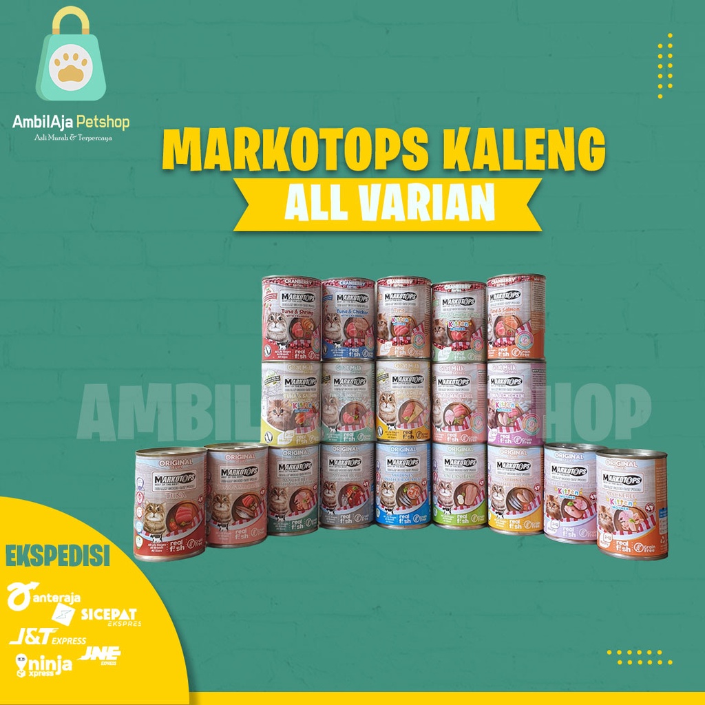 Jual MARKOTOPS kaleng 400gr Goat Milk and Cranberry Series Makanan ...
