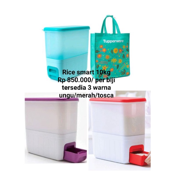 Jual Rice Smart 10Kg ricesmart tempat beras tupperware | Shopee Indonesia