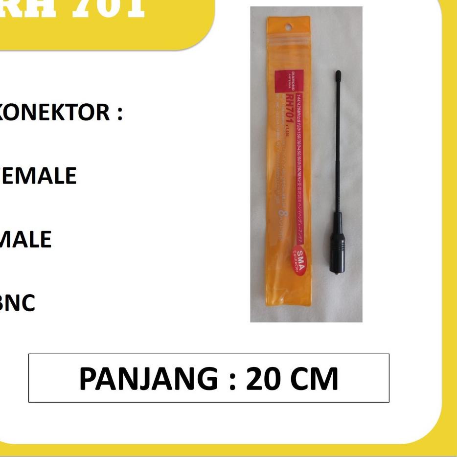 Jual New Stock Antena Diamond RH701, Antena lidi pendek buntut tikus VHF UHF Dualband Baofeng HT ...