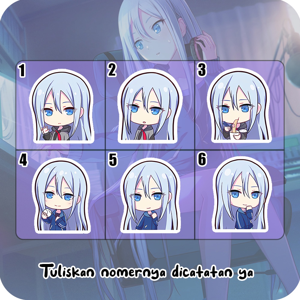 Jual Stiker Glossy Kanade Yoisaki Project Sekai, Sticker Anime Game ...