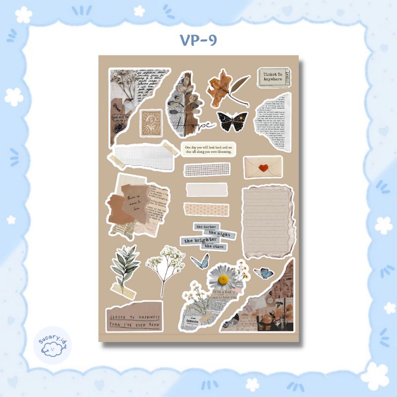 Jual Vintage Stickers Pack | Stiker Vintage | Stiker Scrapbook ...
