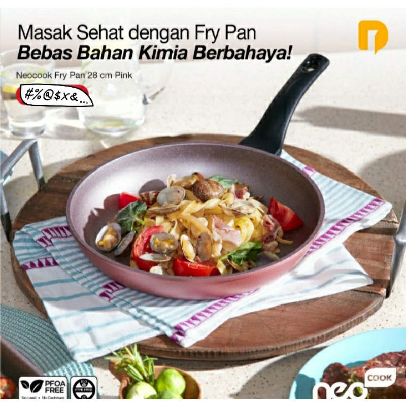 Jual Neo Cook fry pan pink | Shopee Indonesia