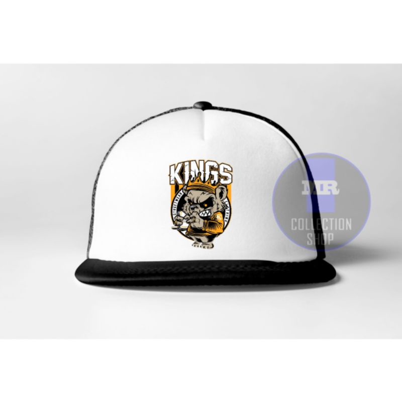 Jual topi truckle keren simple / topi jaring keren logo king | Shopee ...