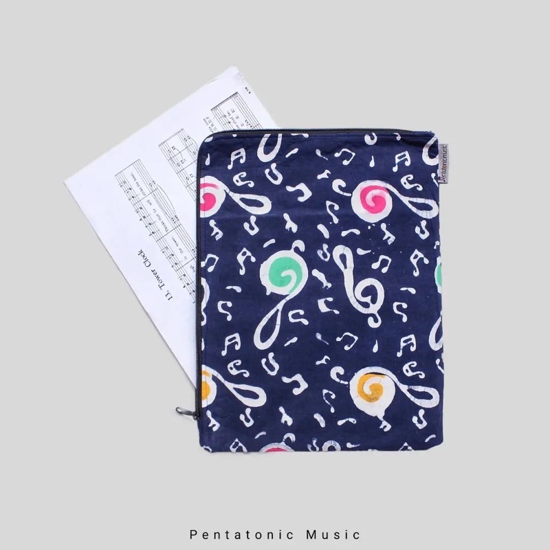 Jual Blue Musical File Bag Tempat Kertas Holder Dokumen Partitur Musik ...