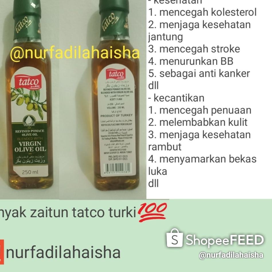 Jual Code2y2Xm Minyak zaitun tatco asli turki dan arab saudi (kemasan ...