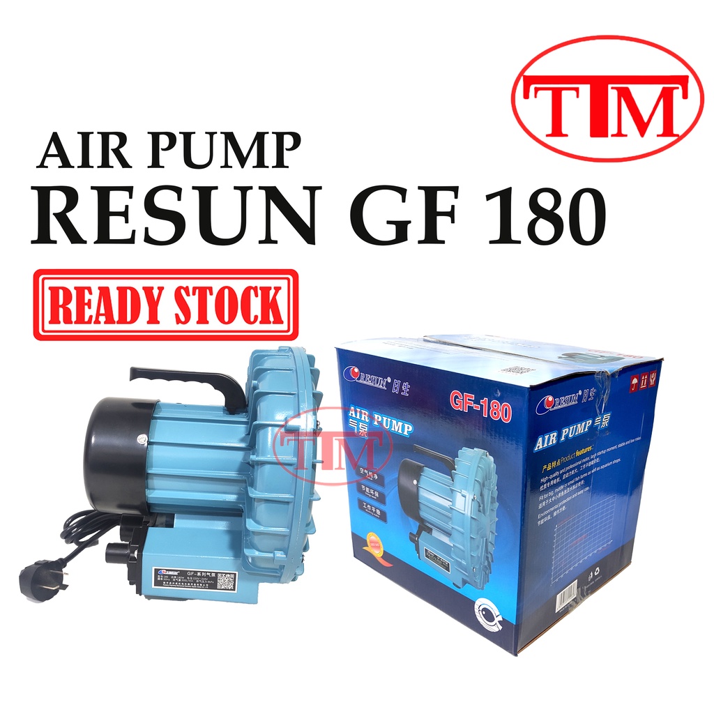 Jual AIR PUMP RESUN GF 180 HEAVY DUTY BLOWER AERATOR AQUARIUM IKAN ...