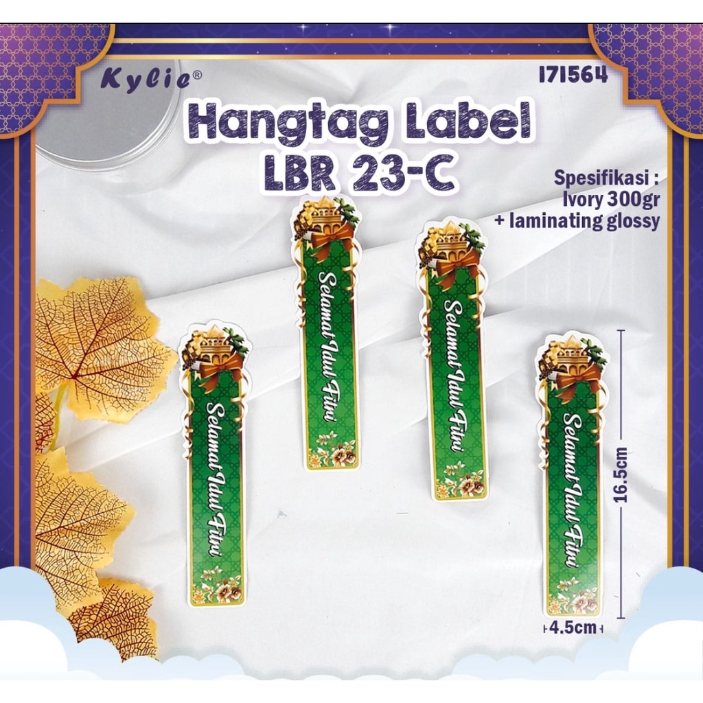 Jual hang tag label lbr 23 c panjang satuan idul fitri lebaran | Shopee ...
