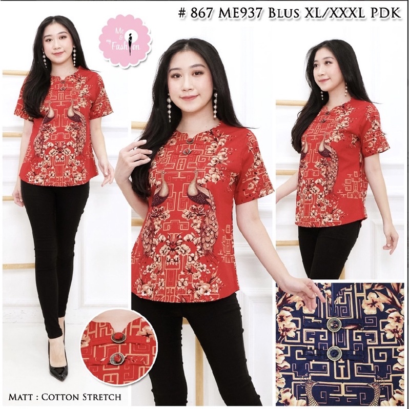Jual D&D1081 (ATASAN BATIK MERAH) | Shopee Indonesia