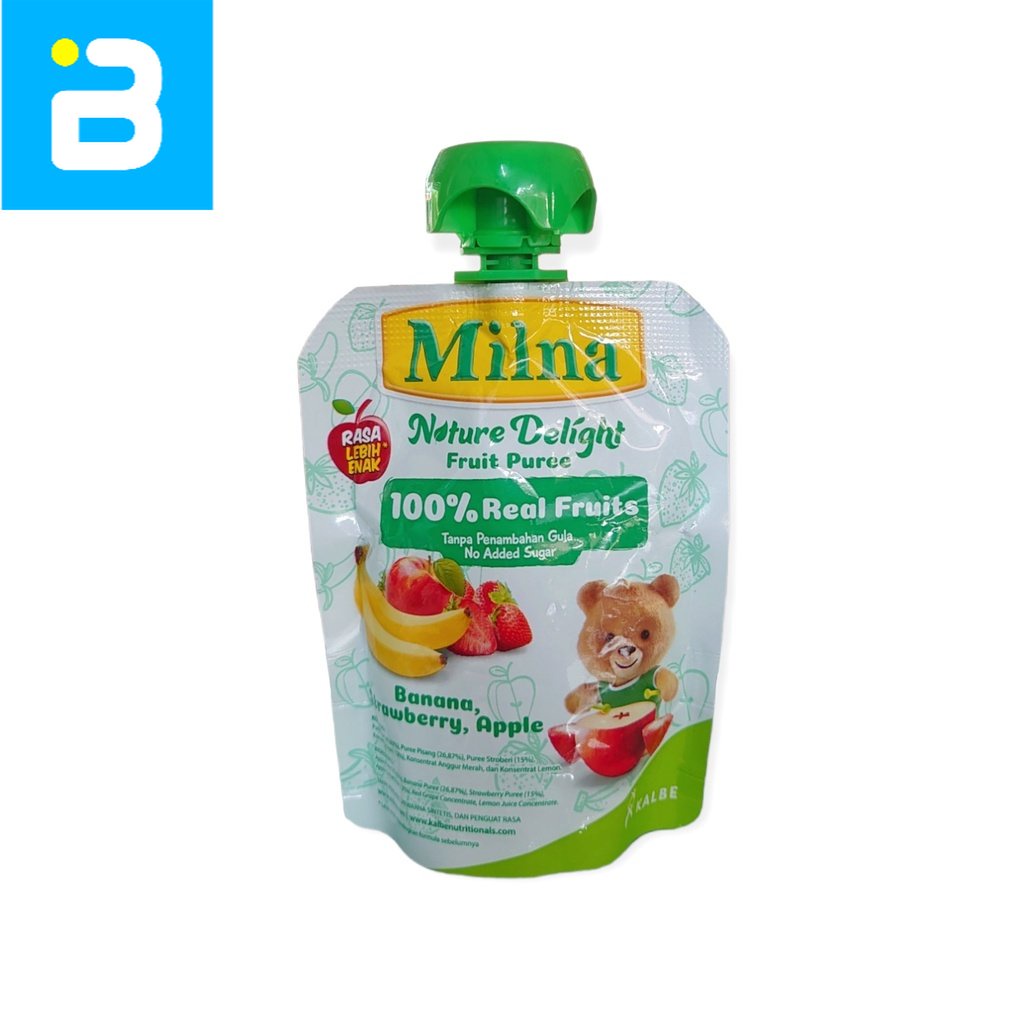 Jual Milna Nature Delight Banana, Strawberry, Apple 80 G | Shopee Indonesia
