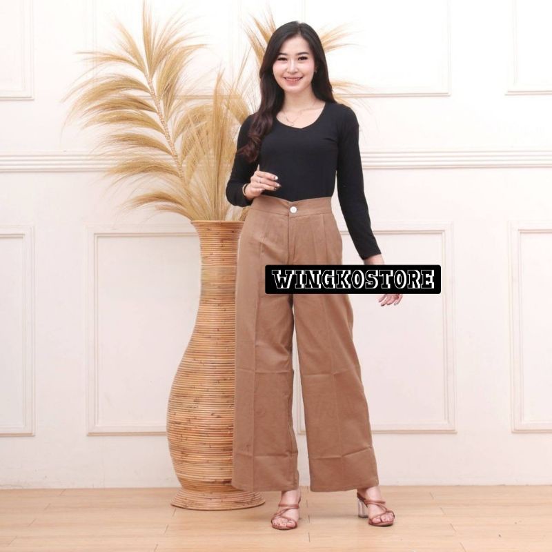 Jual Kulot Linen Premium Kekian Viral BEST SELLER | Shopee Indonesia