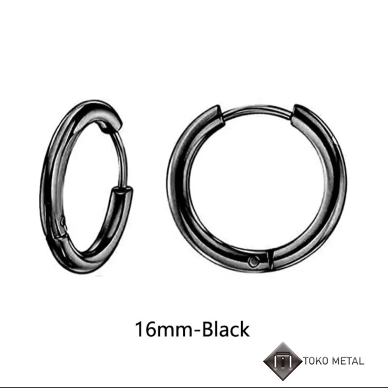 Jual Anting Hoop 100% Titanium Pria Dan Wanita 10mm, 12mm & 14mm[ Toko ...