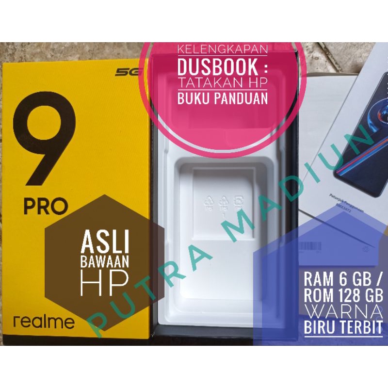 Jual kotak dus dosbook dusbook realme 9 pro original asli bawaan HP ...