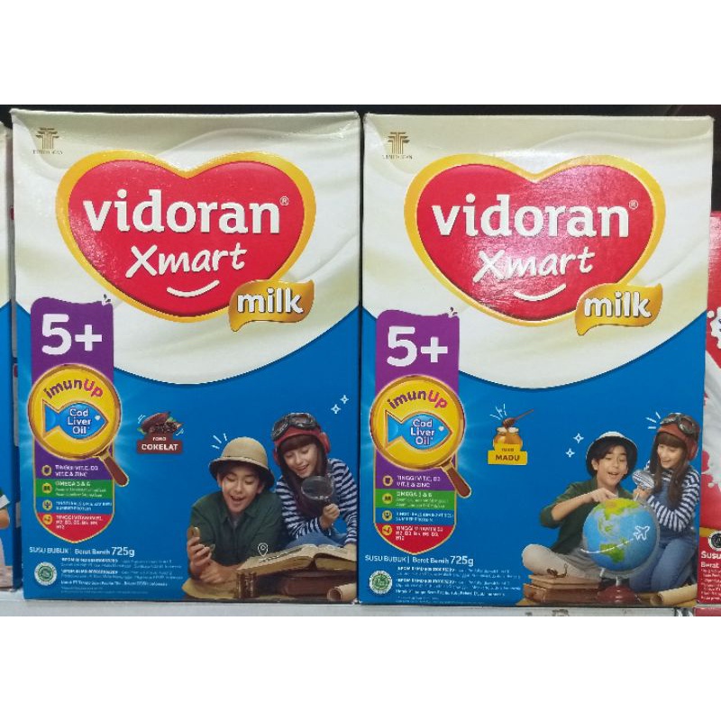 Jual KZ - vidoran xmart susu bubuk 5+ 700g madu & coklat | Shopee Indonesia