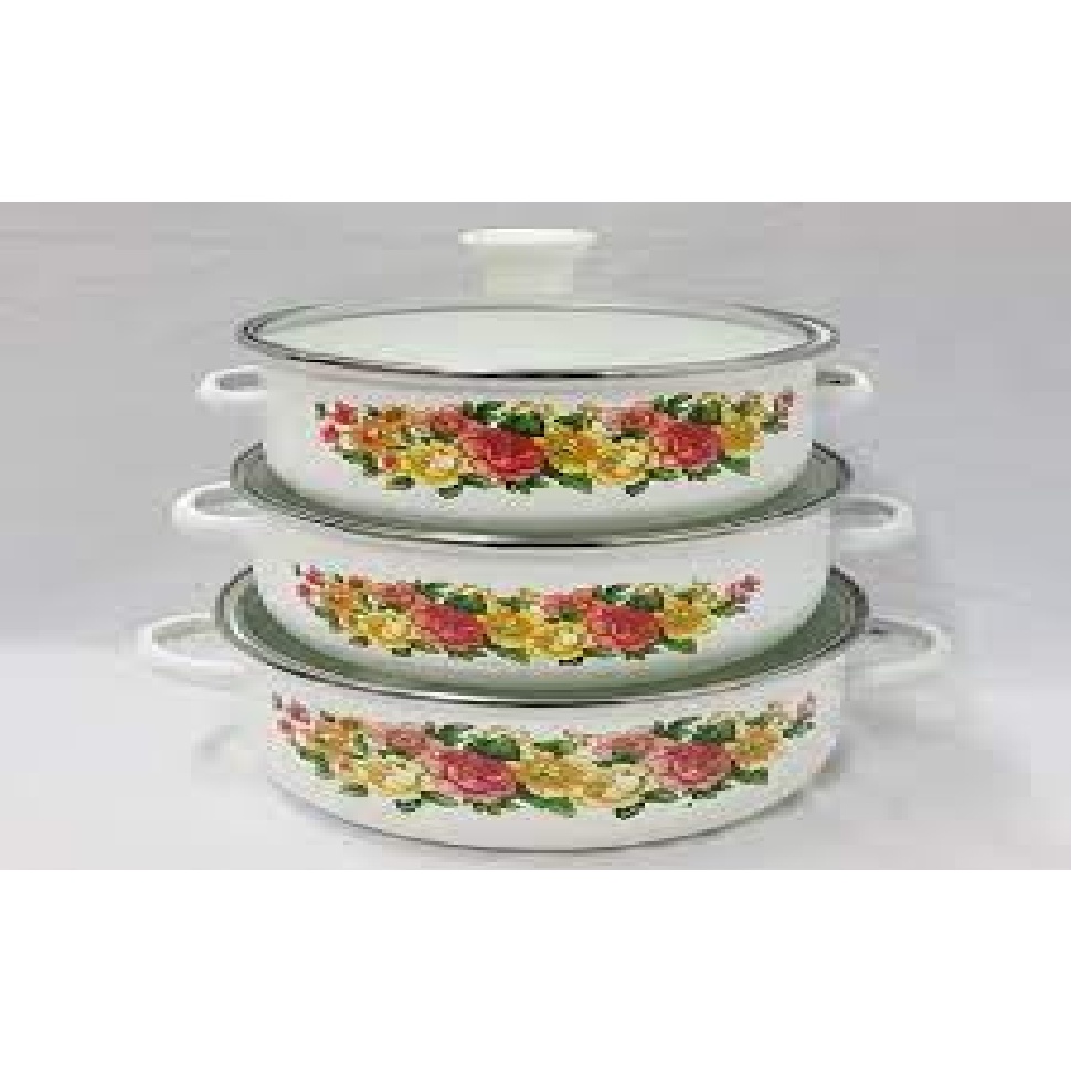 Jual Reoona Panci Enamel Set isi 3 pcs | Shopee Indonesia