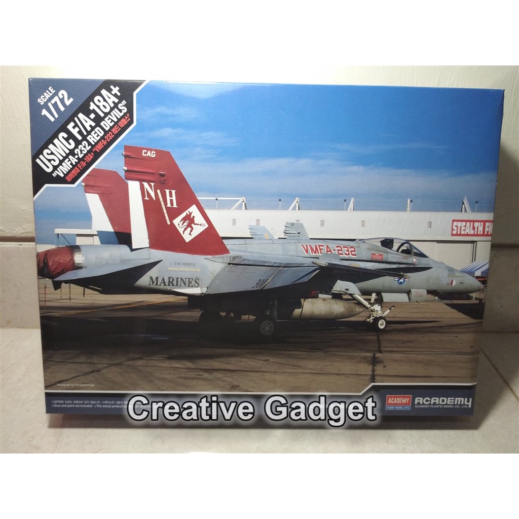 Jual USMC F18 Hornet Red Devils F/A-18A+ VMFA-232 - Model Kit Academy 1 ...