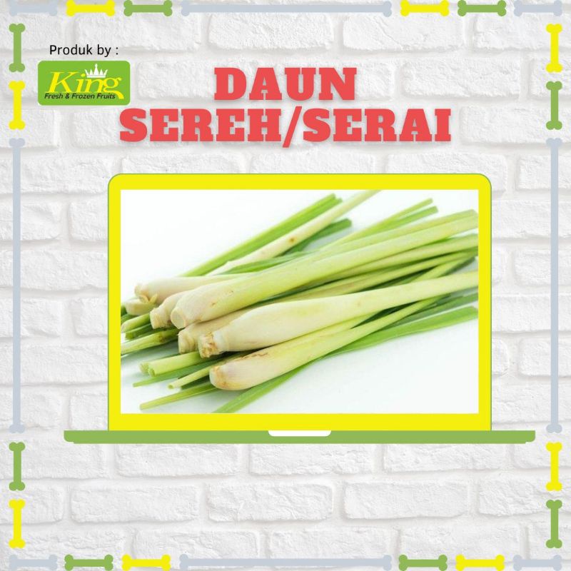 Jual Daun sereh/serai fresh 250gr, daun sereh, daun serai, daun sereh ...