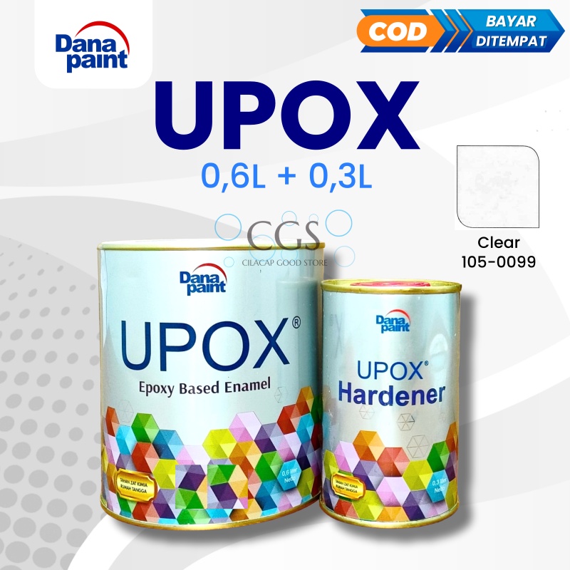 Jual Cat Lantai Epoxy UPOX 0.9L Warna Transparant Clear UPOX Danapaint ...