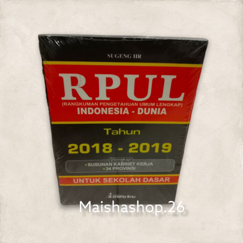Jual Buku RPUL(Rangkuman Pengetahuan umum Lengkap) Indonesia - Dunia ...