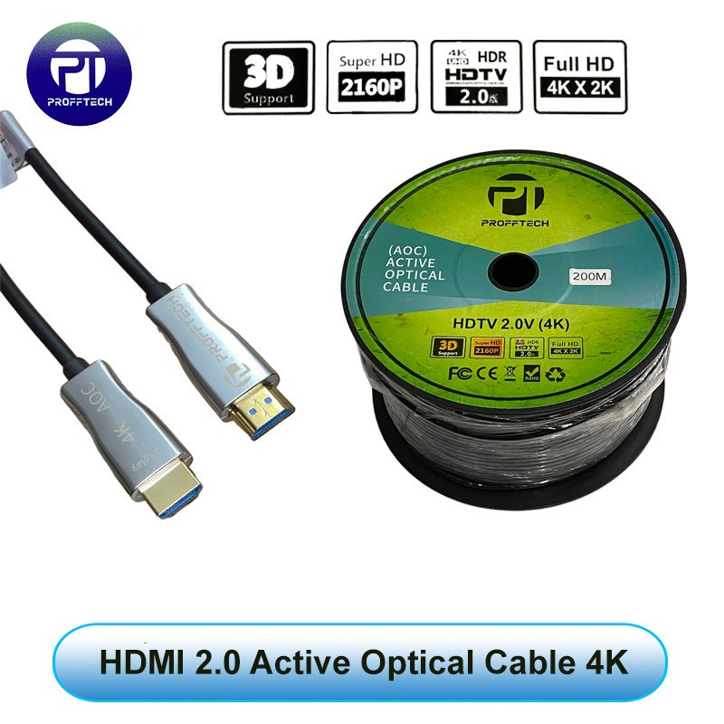 Jual Kabel HDTV Fiber Optic Aktive. Versi 2.0- 4k Ultra HD - 30Meter ...