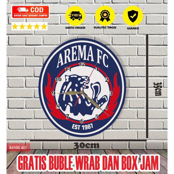 Jual Jam Dinding Tembok Logo Arema Fc Keren Unik Terbaru | Shopee Indonesia