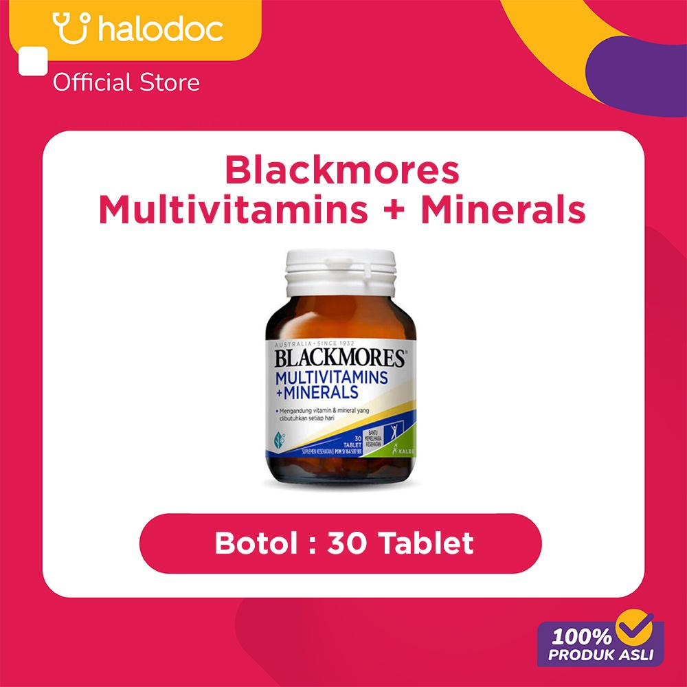 Jual Blackmores Multivitamins + Minerals 30 Tablet | Shopee Indonesia