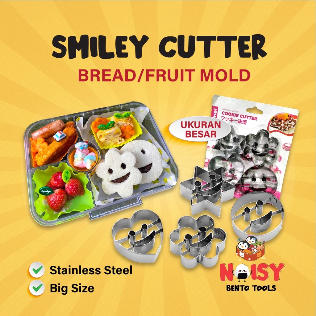 Jual SMILEY CUTTER CETAKAN ROTI SANDWICH BUAH BENTUK SMILE | Shopee ...