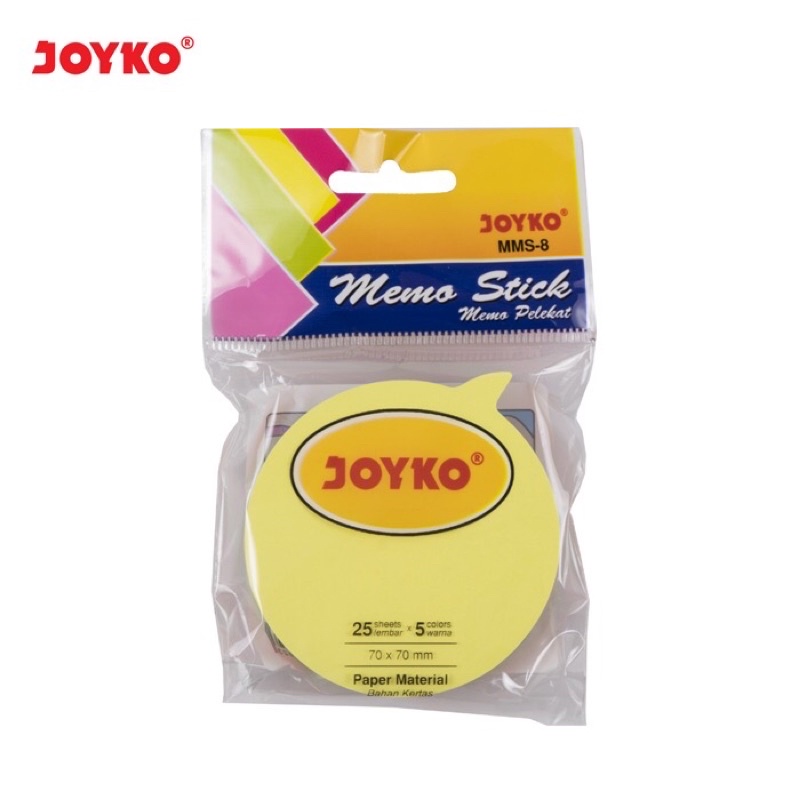 Jual STICKY NOTE/KERTAS MEMO/MEMO STICK JOYKO MMS-8 PESAN | Shopee ...