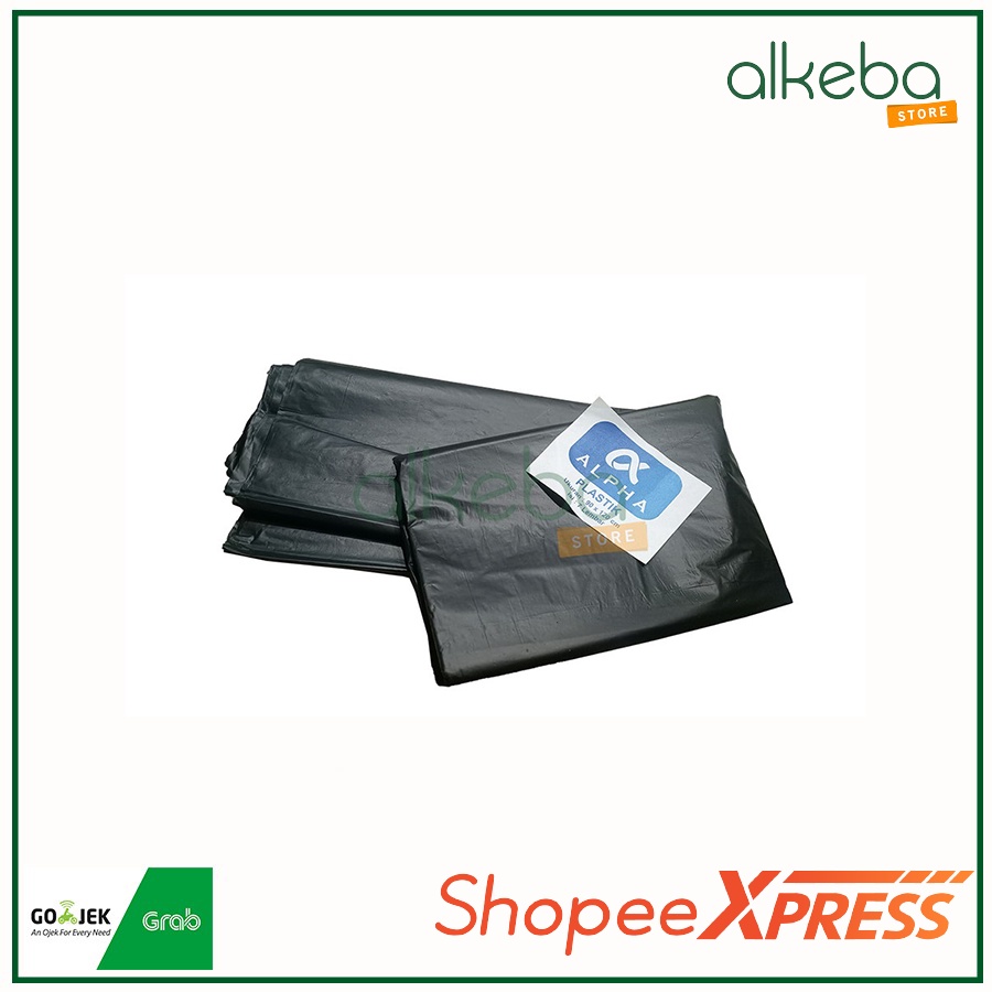 Jual Trash Bag Hitam Alpha 90 x 120 cm Kantong Plastik Sampah Isi 7 ...