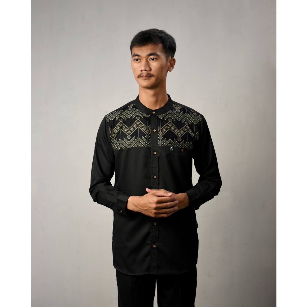 Jual Kemko Top Batik by Musafir Kemeja Koko Kurta Baju Muslim | Shopee ...