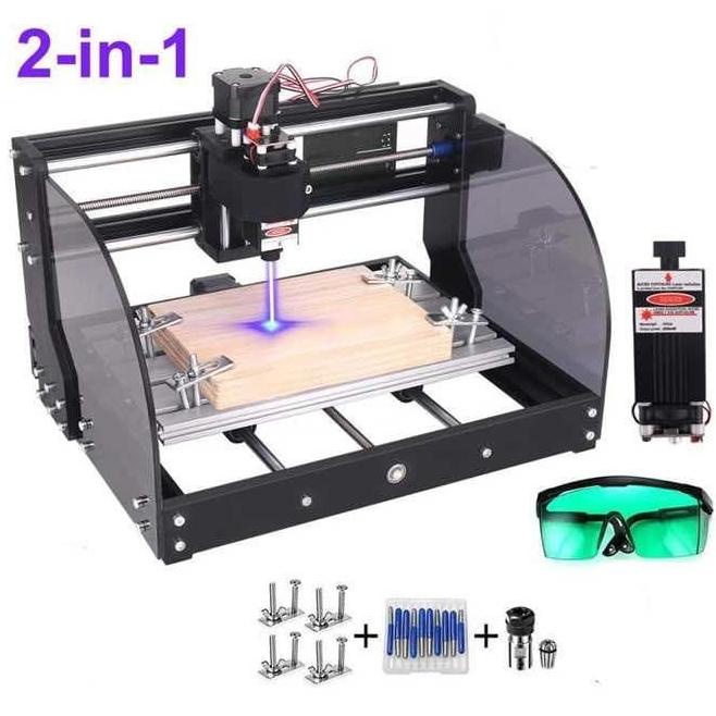 Jual mesin cnc router 3018 pro max 2 in 1 er11 spindle dan Laser 3000mW selalu promo | Shopee ...
