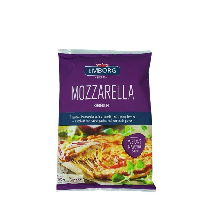 Jual Emborg Mozzarella Shredded 200g | Shopee Indonesia